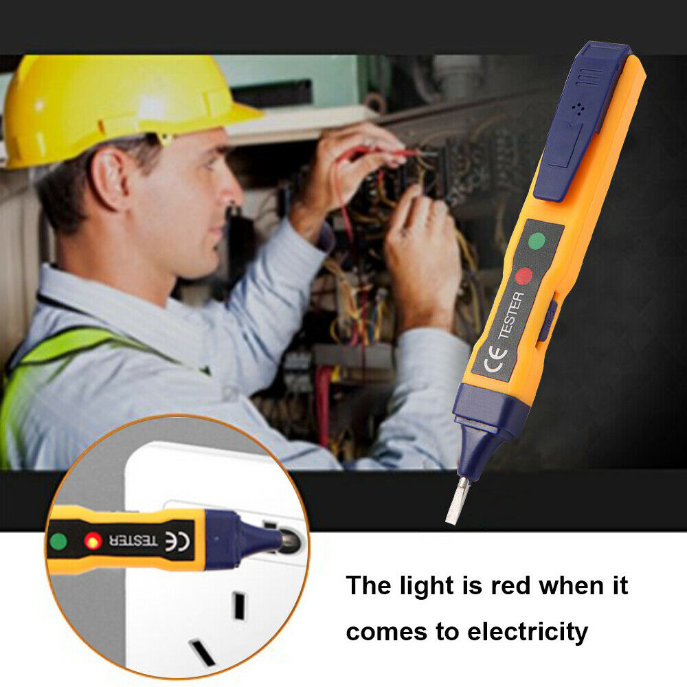LED AC Electric Voltage Power Detector Sensor Tester Non-Contact Pen 90 ...